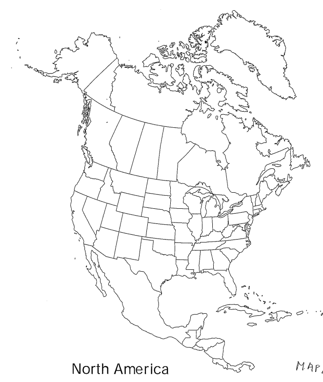 Solved On this map: Label: Pacific Ocean, Atlantic Ocean, | Chegg.com