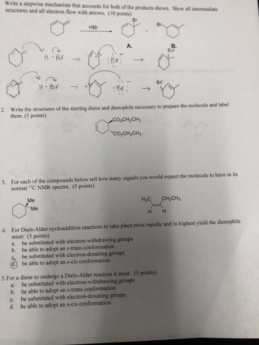 Solved Write a stepwise mechanism that accounts for both of | Chegg.com