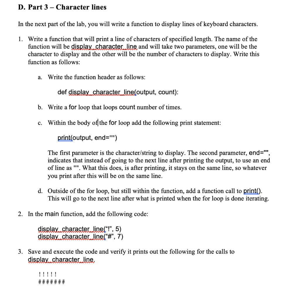 Solved In the next part of the lab, you will write a | Chegg.com