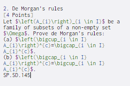 Solved 2. De Morgan's rules [4 Points] Let | Chegg.com