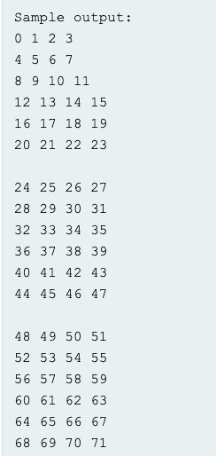 Solved [260 characters limit] Using nested for-loops and | Chegg.com