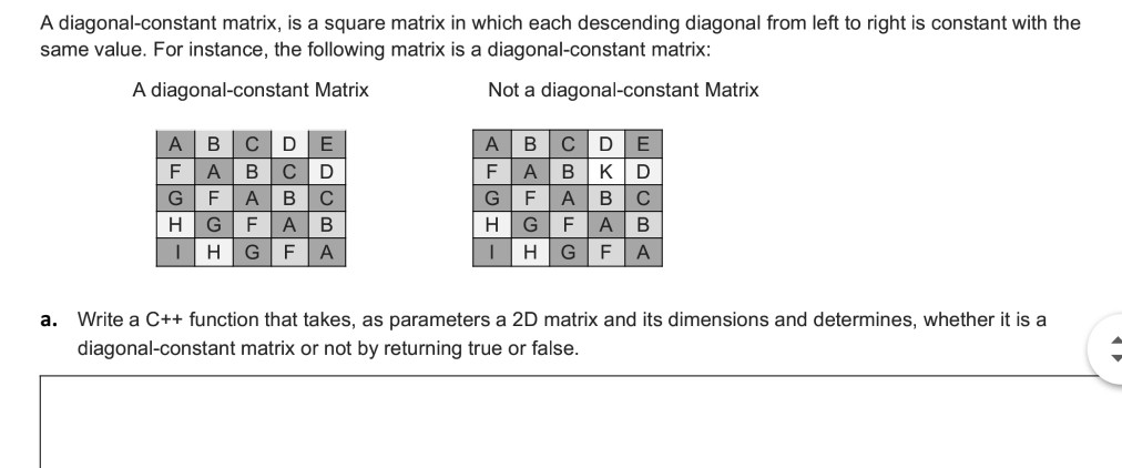 Constant Matrix