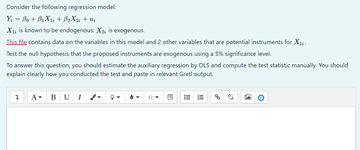Solved Consider the following regression model: Y₁ = Bo + | Chegg.com