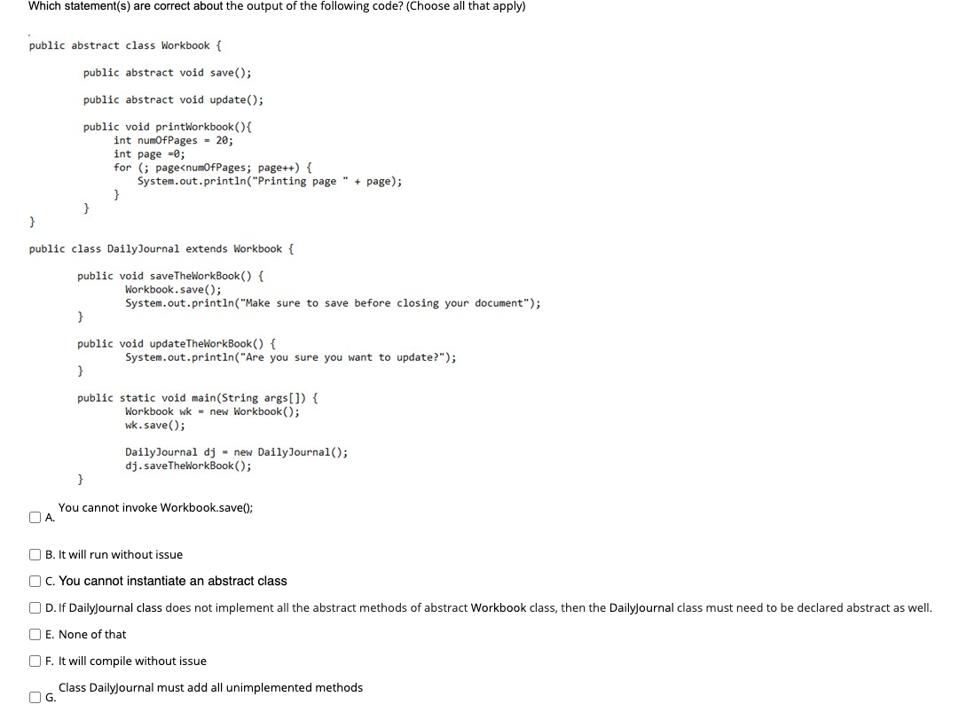 Solved Which statement(s) are correct about the output of | Chegg.com