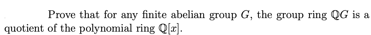 Solved Prove that for any finite abelian group G, the group | Chegg.com