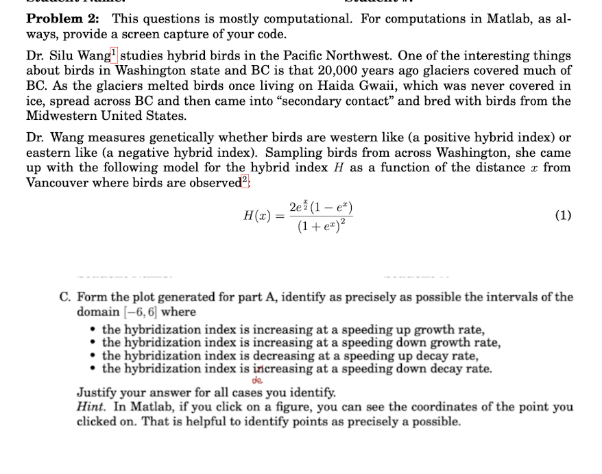 Solved Problem 2: This questions is mostly computational. | Chegg.com