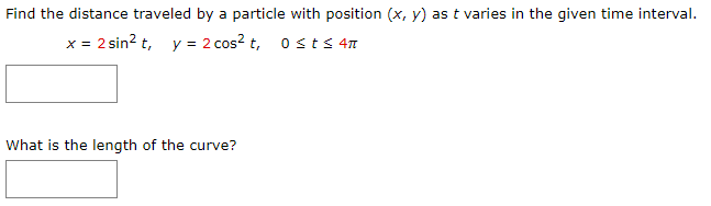 Solved Find the distance traveled by a particle with | Chegg.com