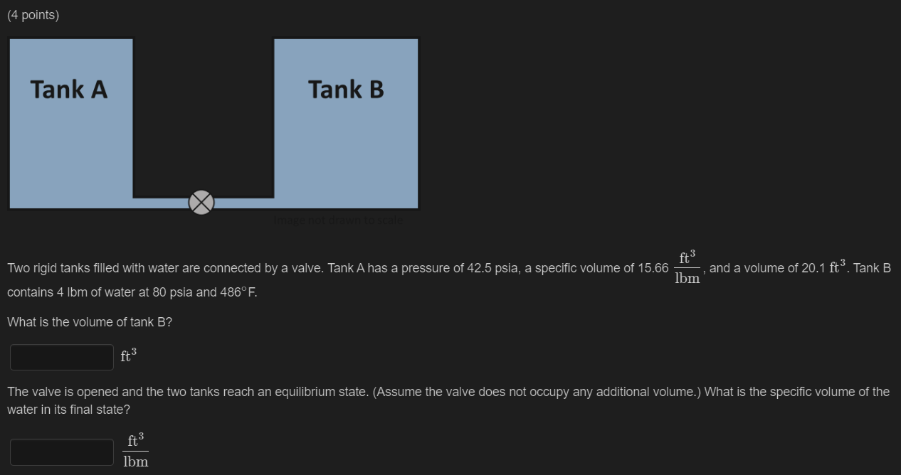 Solved Two rigid tanks filled with water are connected by a | Chegg.com