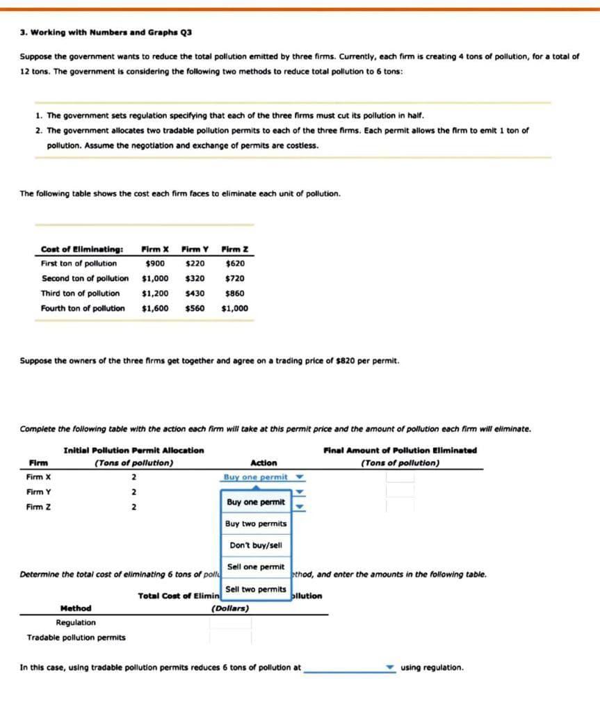 Solved 3. Working with Numbers and Graphs Q3 Suppose the | Chegg.com