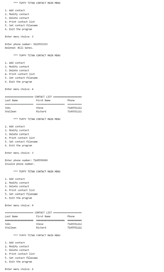 Solved 1. Write a Python program that performs as a Tuffy | Chegg.com