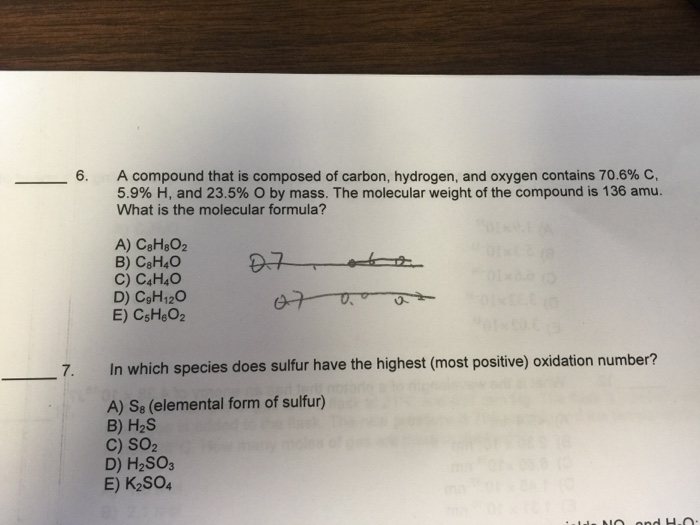 Solved A compound that is composed of carbon, hydrogen, and | Chegg.com