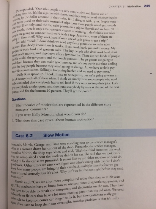 Solved 248 CHAPTER 6 Motivation Lighting a Fire Under the | Chegg.com