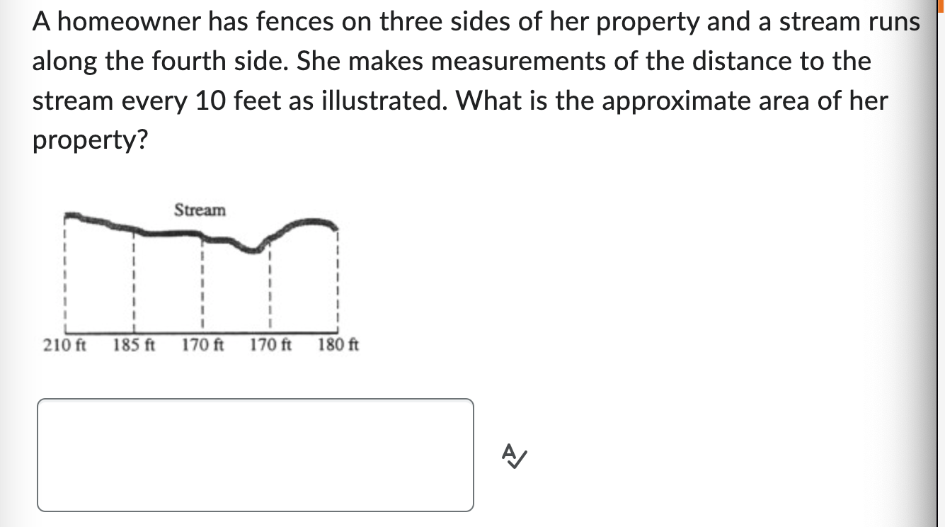 Solved A homeowner has fences on three sides of her property | Chegg.com