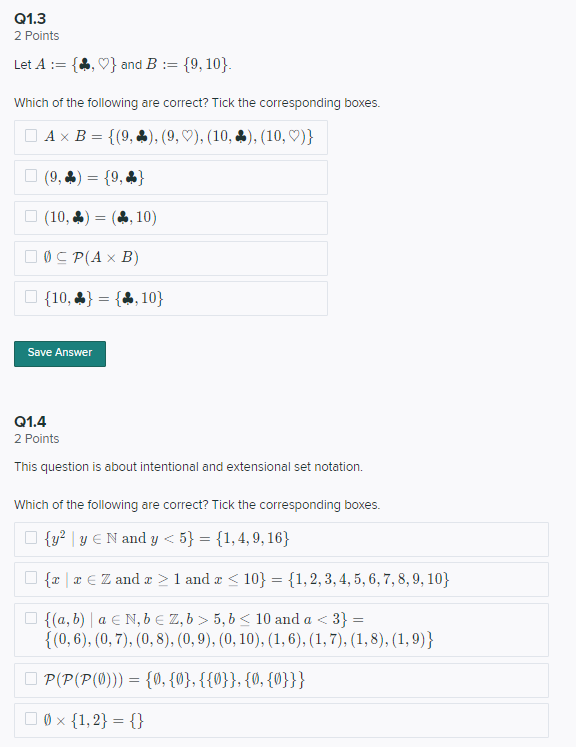 Solved This question is about sets. It is a multiple choice | Chegg.com