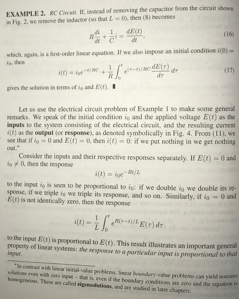 Solved 3. (RC circuit) (a) For the RC circuit of Example 2, | Chegg.com