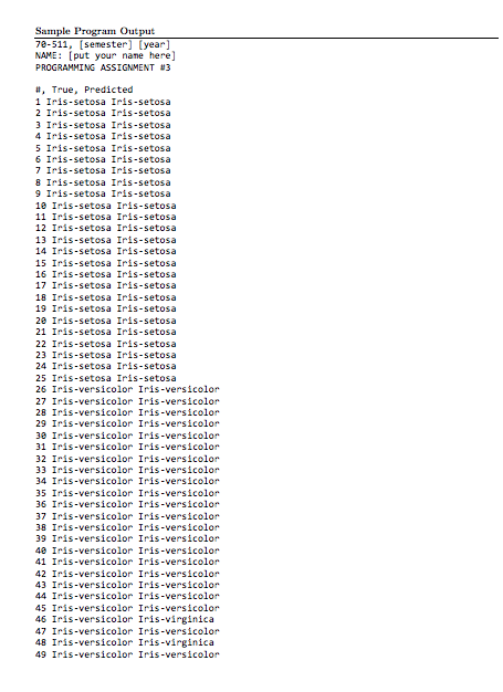 Python 2.7 Coding for nearest neighbor, only import | Chegg.com