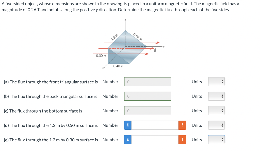 Solved A five-sided object, whose dimensions are shown in | Chegg.com