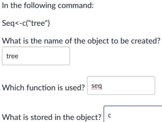 Solved In the following command:Seq