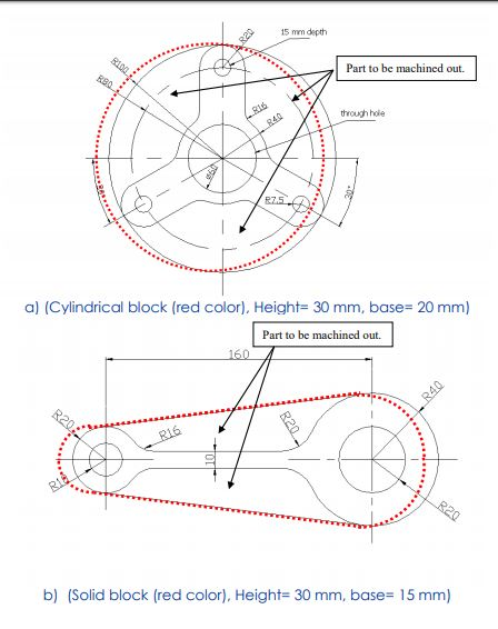2. Hand-write the APT program to machine (peripheral | Chegg.com