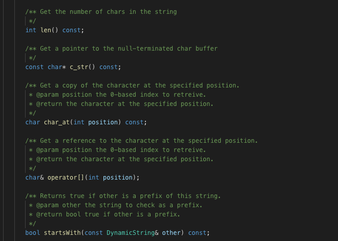 DynamicString class which stores strings * | Chegg.com