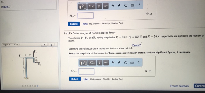 Solved Part A-Scalar analysis of an applied horizontal force | Chegg.com