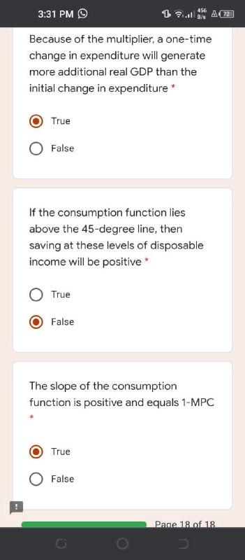 Solved 3:31 PM 456 BIS Because of the multiplier, a one-time | Chegg.com