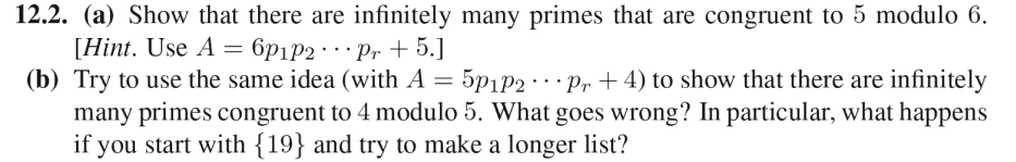Solved This is a number theory class. PLEASE DO NOT USE | Chegg.com