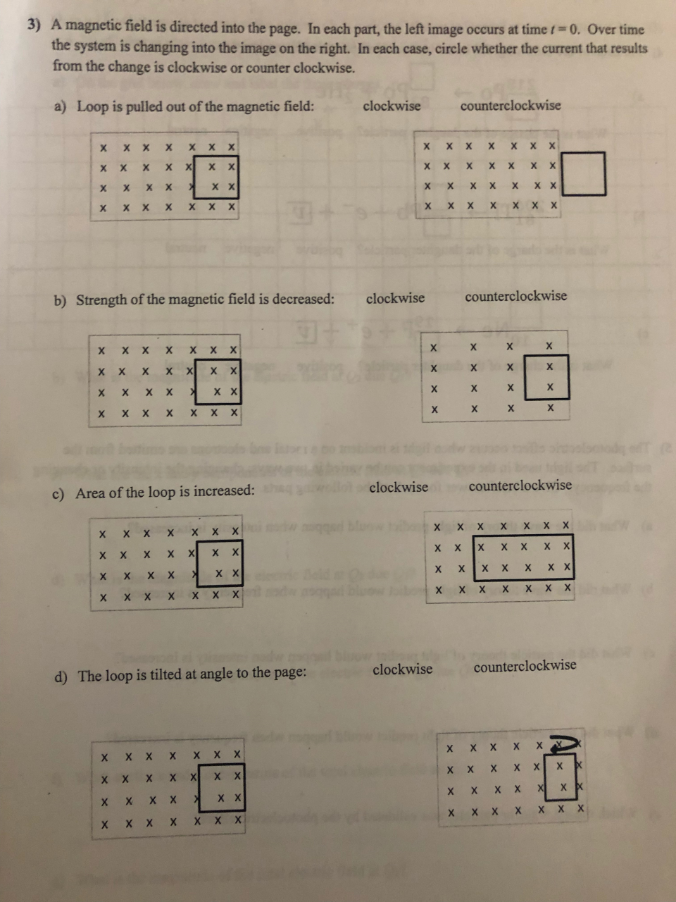 Solved 3) A magnetic field is directed into the page. In | Chegg.com