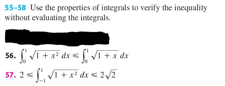 Solved Use the properties of integrals to verify the | Chegg.com