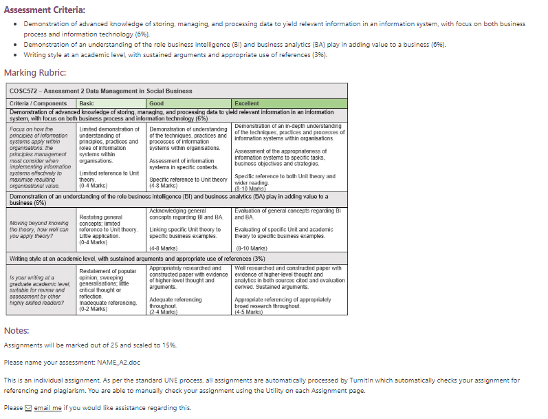 Solved COSC572 - Assignment 2 Must Complete: Yes Weight: 15% | Chegg.com