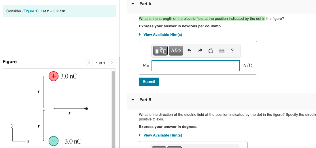 Solved Consider (Figure 1). Let r=5.2cm.FigurePart AWhat is | Chegg.com Solved Consider (Figure 1). Let r=5.2cm.FigurePart AWhat is | Chegg.com