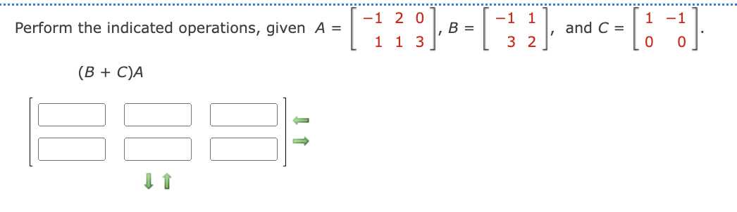 Solved Perform the indicated operations, given | Chegg.com
