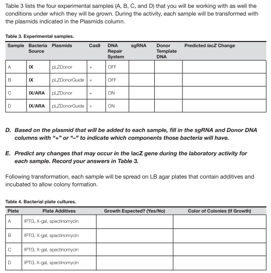 Solved fill table 4, i have answers for table 3 (only table | Chegg.com