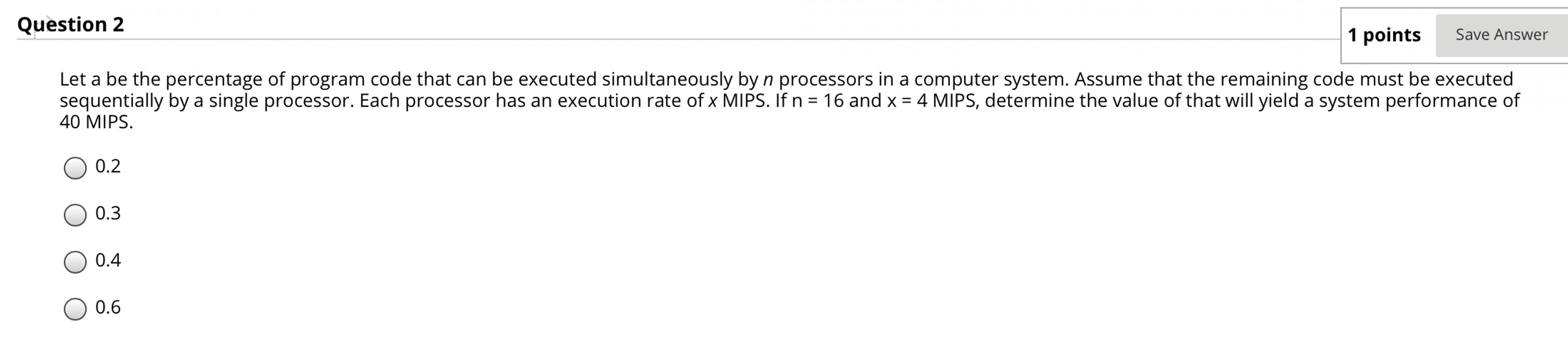 Solved Question 21 ﻿pointsLet a be the percentage of program | Chegg.com