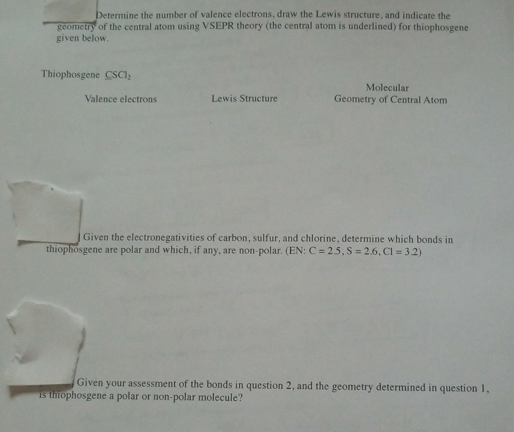 Solved Determine the number of valence electrons, draw the | Chegg.com