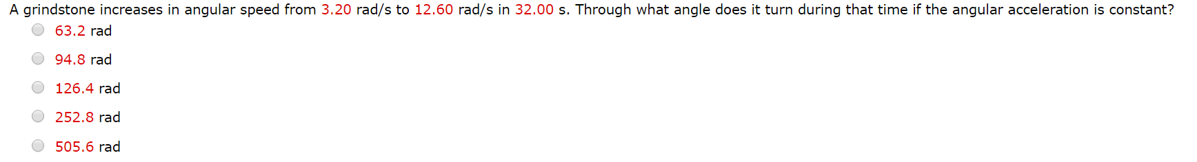 Solved A grindstone increases in angular speed from 3.20 | Chegg.com