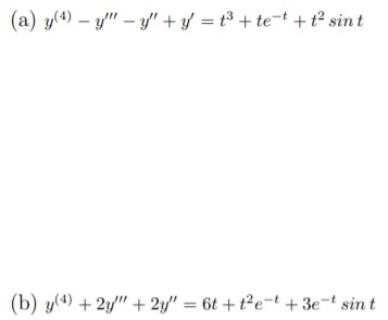 Solved How would you determine a suitable form for yp(t) | Chegg.com