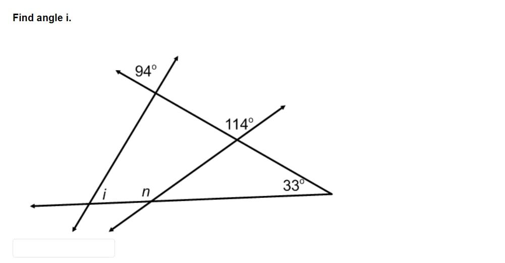 Solved Find angle i. 94° 1140 330 n | Chegg.com