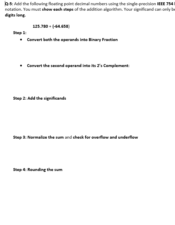 Start Q 1 Trace The Following Integer Division