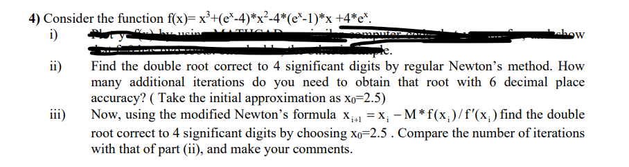 Solved Consider the function | Chegg.com