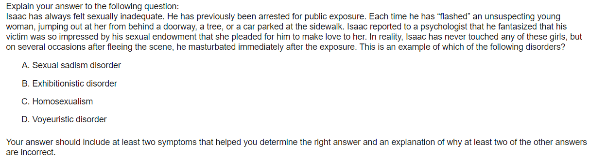 Solved Explain your answer to the following question: Isaac | Chegg.com