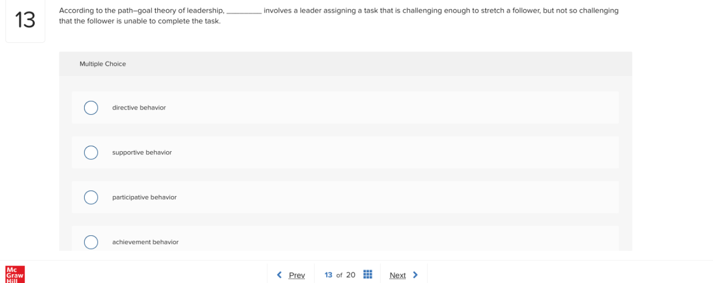 Solved 13According to the path-goal theory of leadership, | Chegg.com