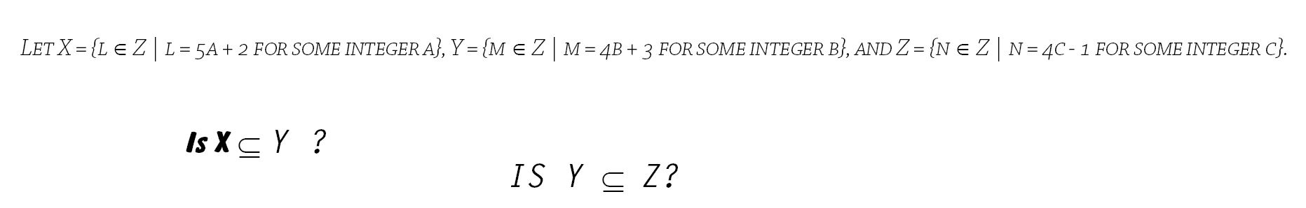 Solved Discreet Math Problem (Integers) Please show as much | Chegg.com Solved Discreet Math Problem (Integers) Please show as much | Chegg.com