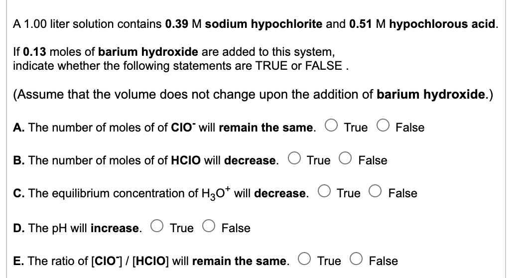 Solved A 1.00 liter solution contains 0.39 M sodium | Chegg.com