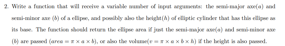 Solved 2. Write a function that will receive a variable | Chegg.com