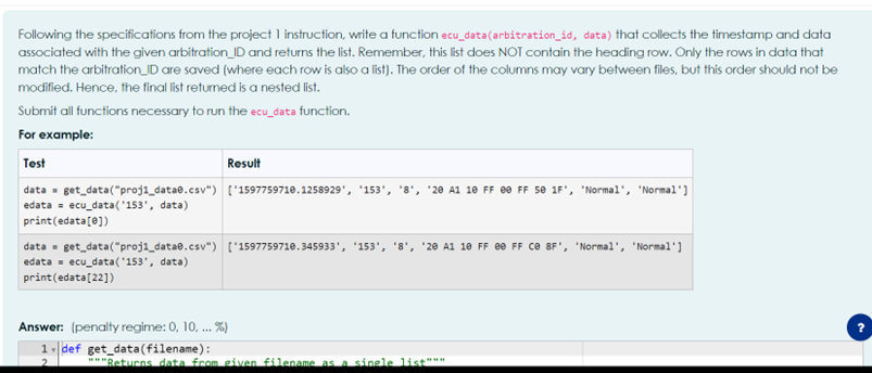 Solved Following the specifications from the project 1 | Chegg.com