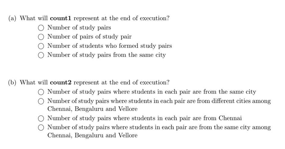 Solved 3. (8 points) The following pseudocode is executed | Chegg.com