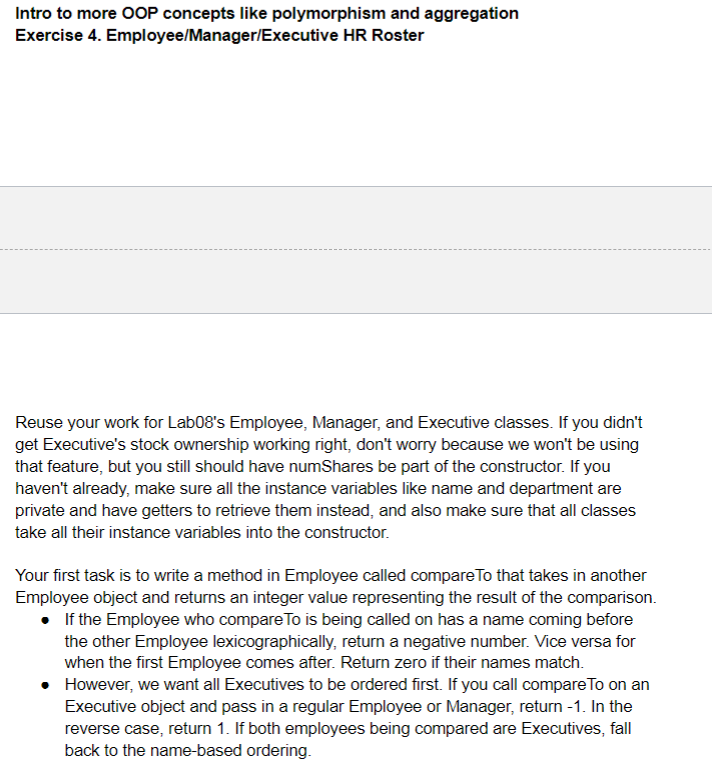Solved Intro To More Oop Concepts Like Polymorphism And 1195