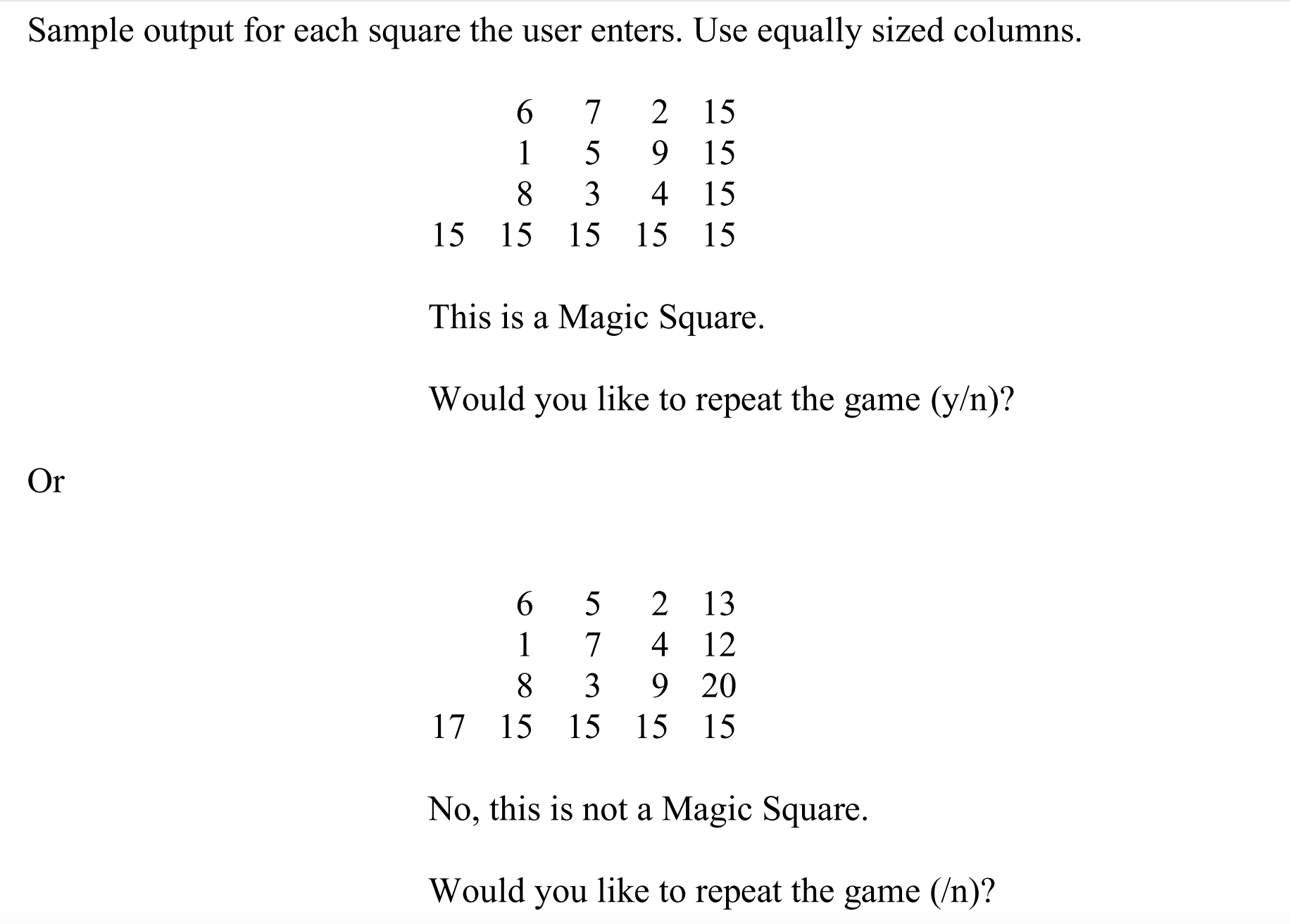 Solved Description Write A Program That Tests Whether A 3×3