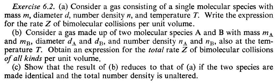 Solved Exercise 6.2. (a) Consider a gas consisting of a | Chegg.com